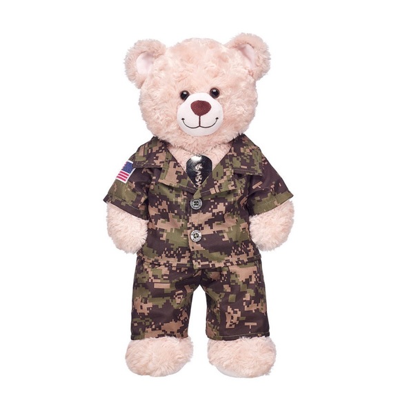 Build-A-Bear | Toys | New Buildabear Green Digital Camo Uniform Usa ...